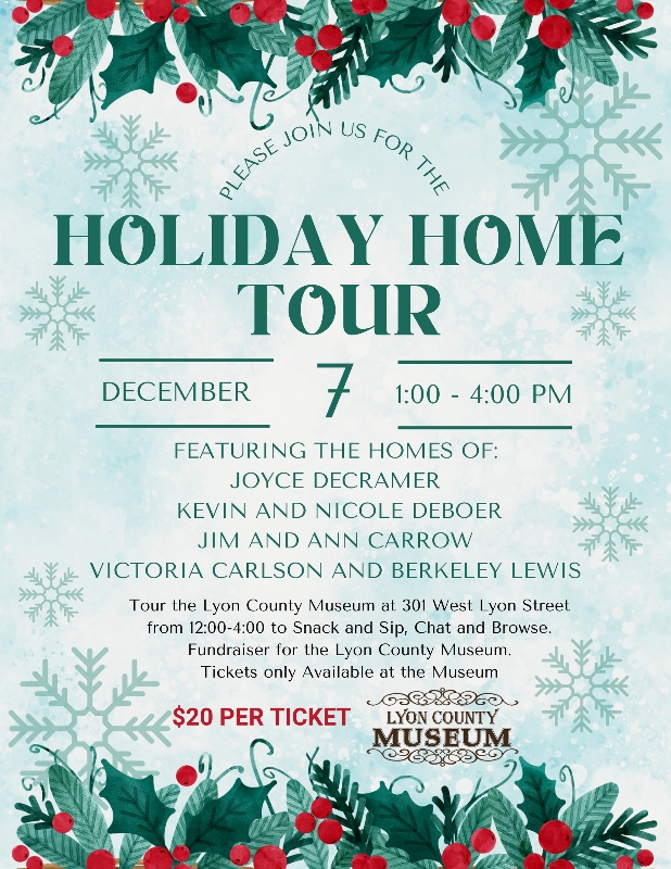 Holiday Home Tour - Lyon County Museum